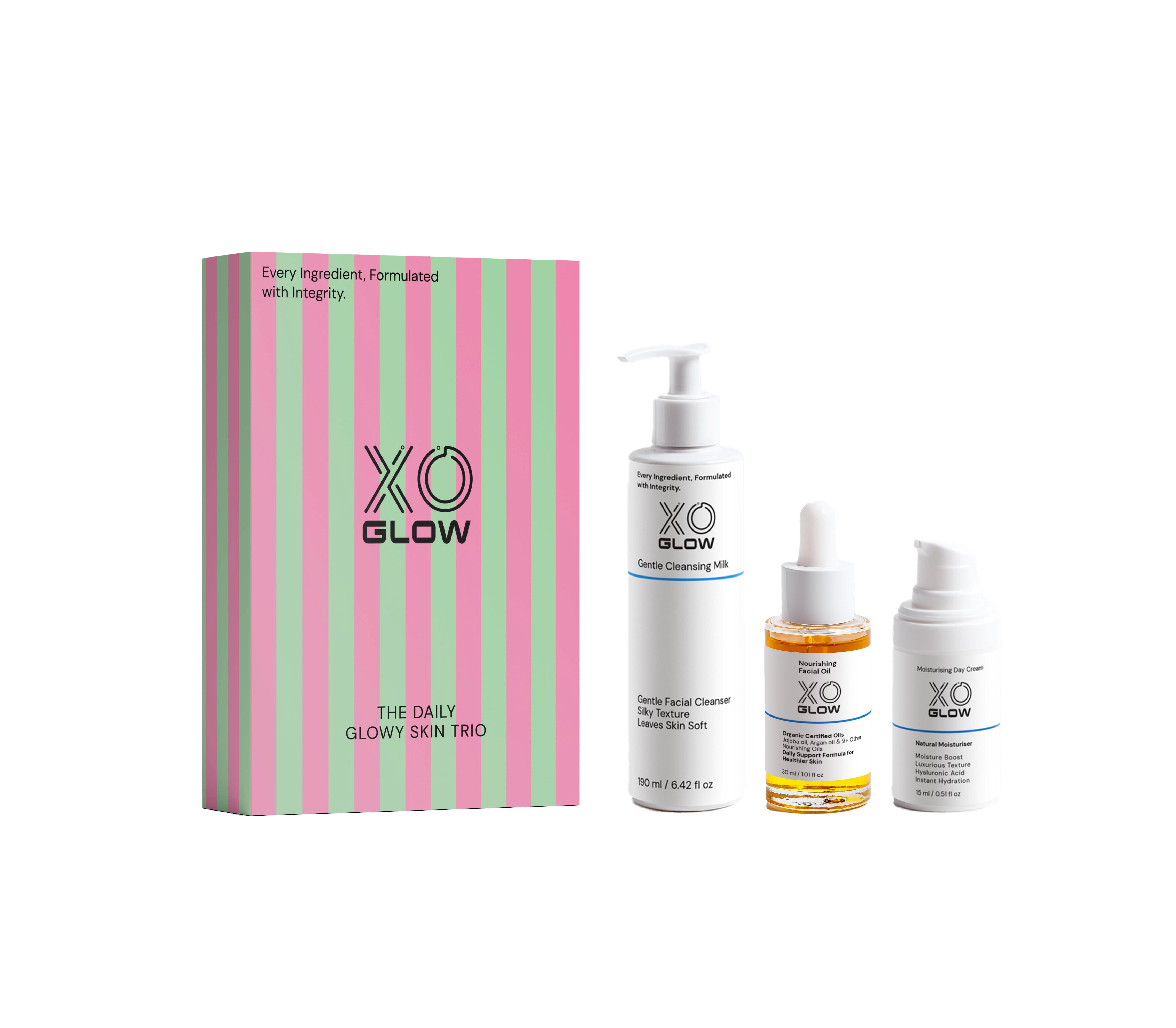 XO Glow The Daily Glowy Skin Trio Collection Gift Set 235 ml– Perfumez ...